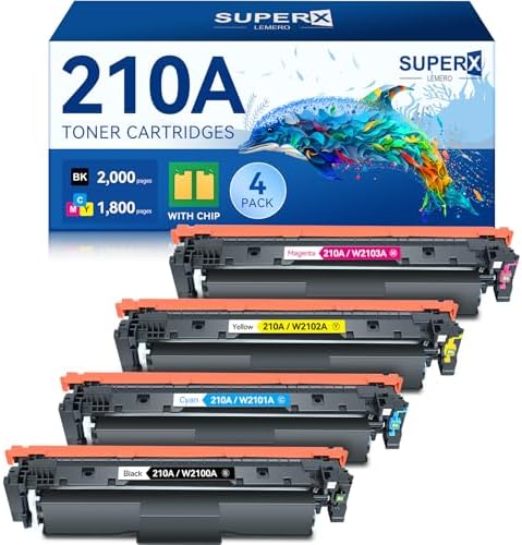 Amazon.com: 210A Toner Cartridges 4 Pack Replacement for HP 210A 210X ...
