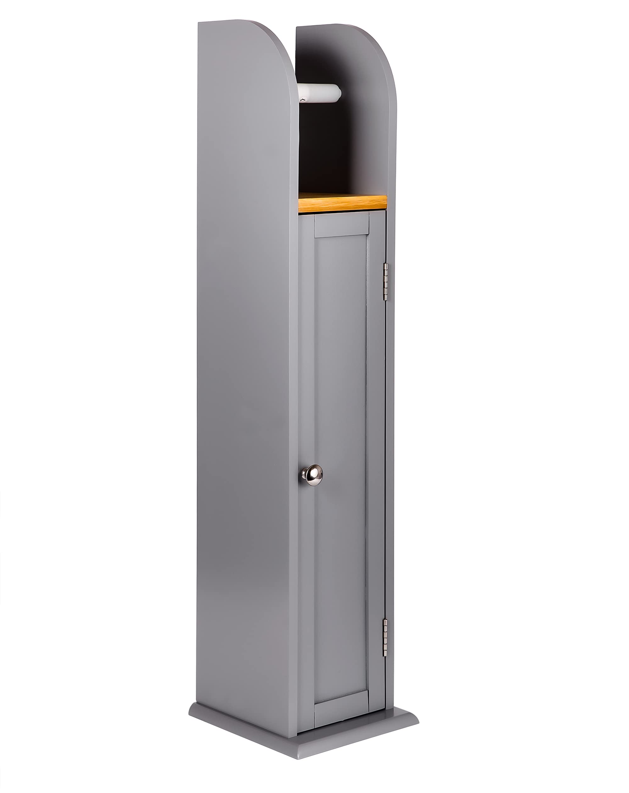 Itrend Toilet Roll Holder Cabinet Storage Unit With Shelf Freestanding ...