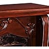 Amazon.com: SEI Furniture Cardona Carved Wood & Faux Marble Electric ...