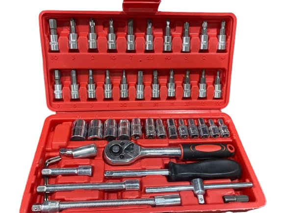 1/4" DR. 46 Pcs SOCKET WRENCH SET : Amazon.in: Home Improvement