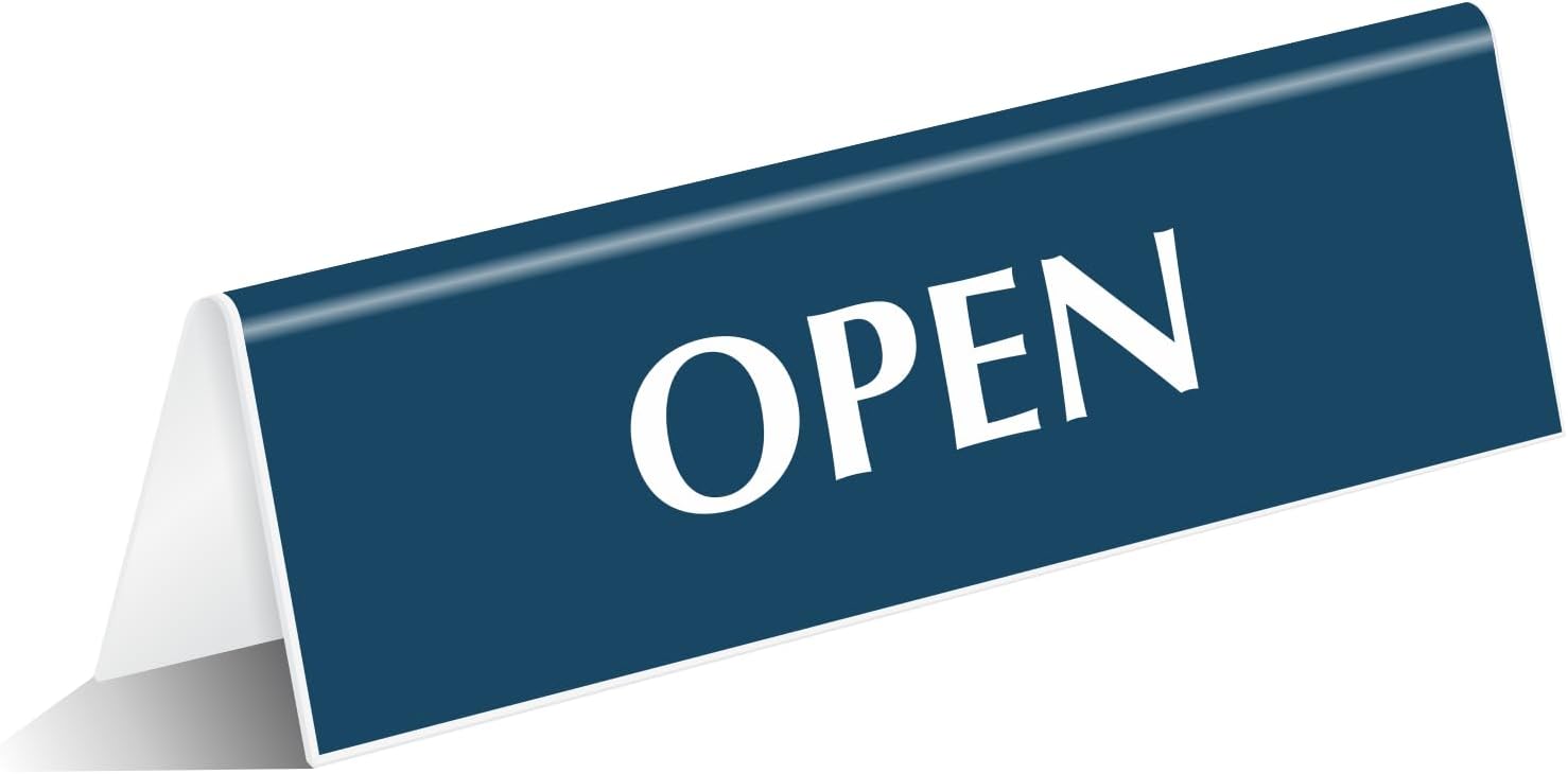 Amazon.com: SmartSign Open Table Top Tent Sign, 2" x 6" Acrylic V ...