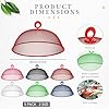 Amazon.com: Gerrii 6 Pcs Metal Mesh Food Cover Outdoor Mesh Food Tents Dome Screen Plate Covers ...