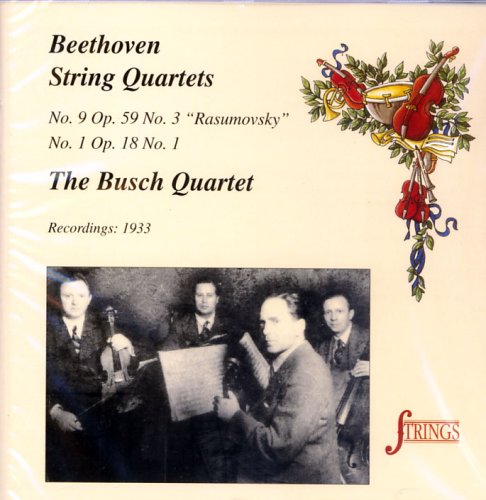 Beethoven: String Quartets 1 & 9 / Busch Quartet (1933) - Amazon.com Music