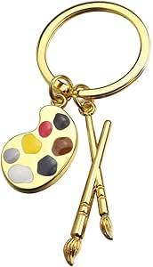 Amazon.com: yaozeio Art Painter Palette Brush Keychain Art Teacher ...