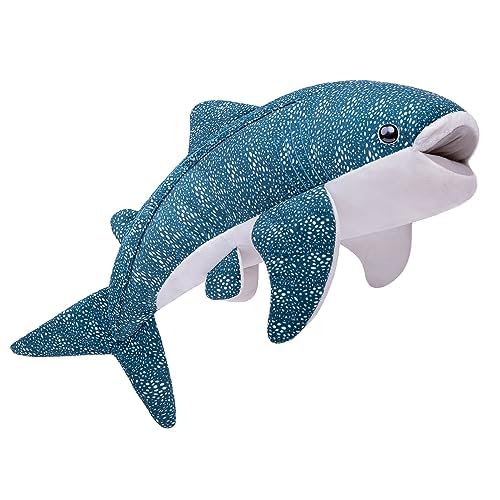 Simulation Great Whale Shark Plush Toy - Realistic 20.5" Long Lifelike ...