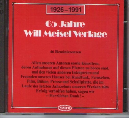 65 Jahre Will Meisel Verlage, 46 Reminizenzen [Box-Set] [Limited ...
