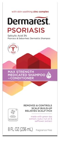Amazon.com: Dermarest Psoriasis Medicated Shampoo Plus Conditioner - 8 ...