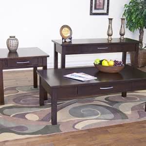 Amazon.com: Espresso Coffee Table Set : Home & Kitchen