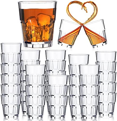 Amazon.com | 60 Pcs Mini Beer Glasses Clear Plastic Cups Shot Glasses 1 ...