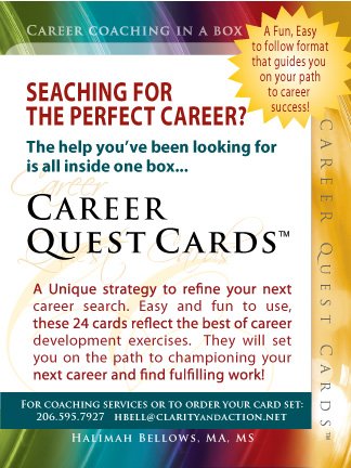 Career Quest Cards : Halimah Bellows MA MS, Halimah Bellows, Halimah ...