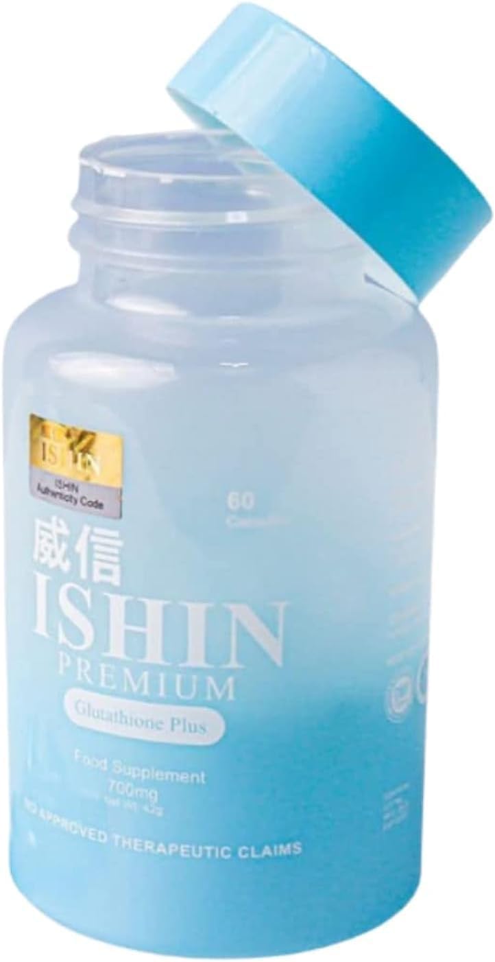 Ishin Premium Glutathione + L-Cystine Whitening Capsule 700mg (60 ...