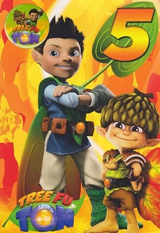 Tree Fu Tom - Age 5 Birthday Card & badge : Amazon.co.uk: Stationery ...