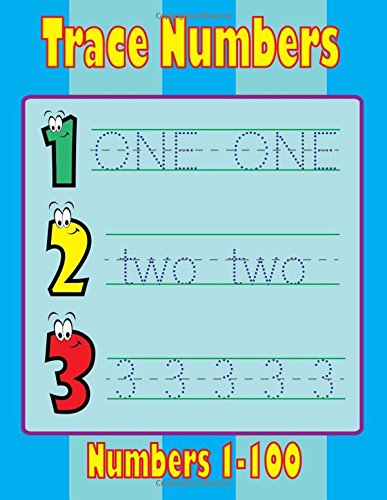 Trace Numbers Book: Activity Book for Kids Age 3-5: Publishing, KJ ...