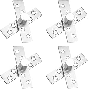 METALLIXITY 360 Degree Rotating Pivot Hinge (75 x 17mm) 4Set, Stainless ...
