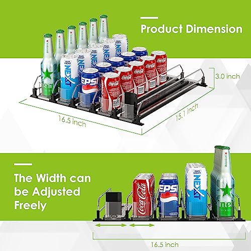 Mutool Automatic Can Dispenser for Refrigerator, 5 Rows Width ...