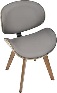 Amazon｜Fkstyle【360度回転・立ち座りラクラク】ダイニングチェア 回転 椅子 1脚 イームズチェア リプロダクト レザー調 おしゃれ 北欧 | 木製 デスクチェア ワークチェア ...