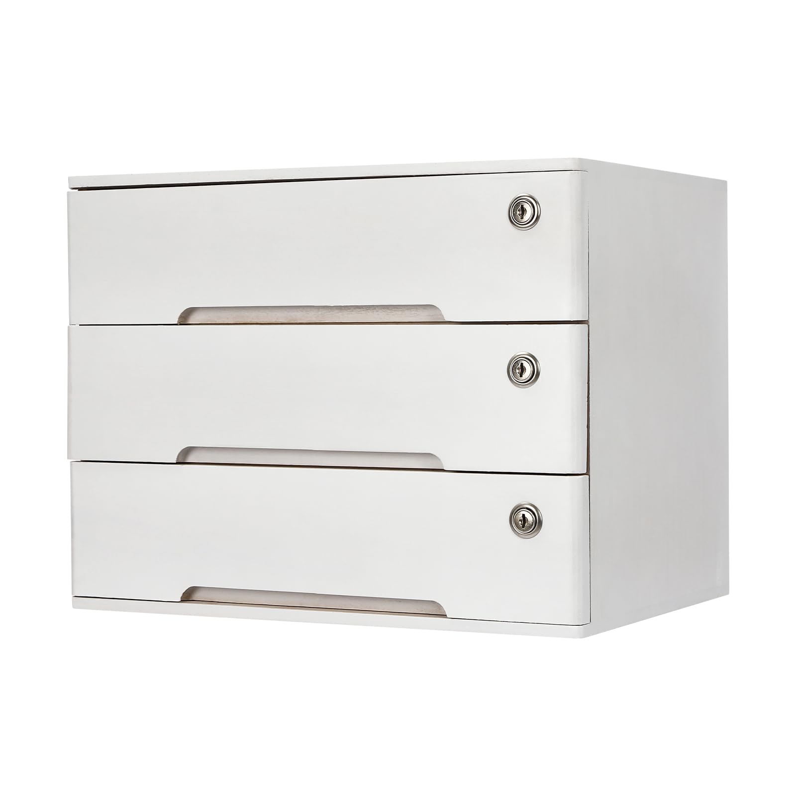 Amazon.com: GMSLuu 3 Drawers Wood Storage Box Wooden Storage Cabinet ...