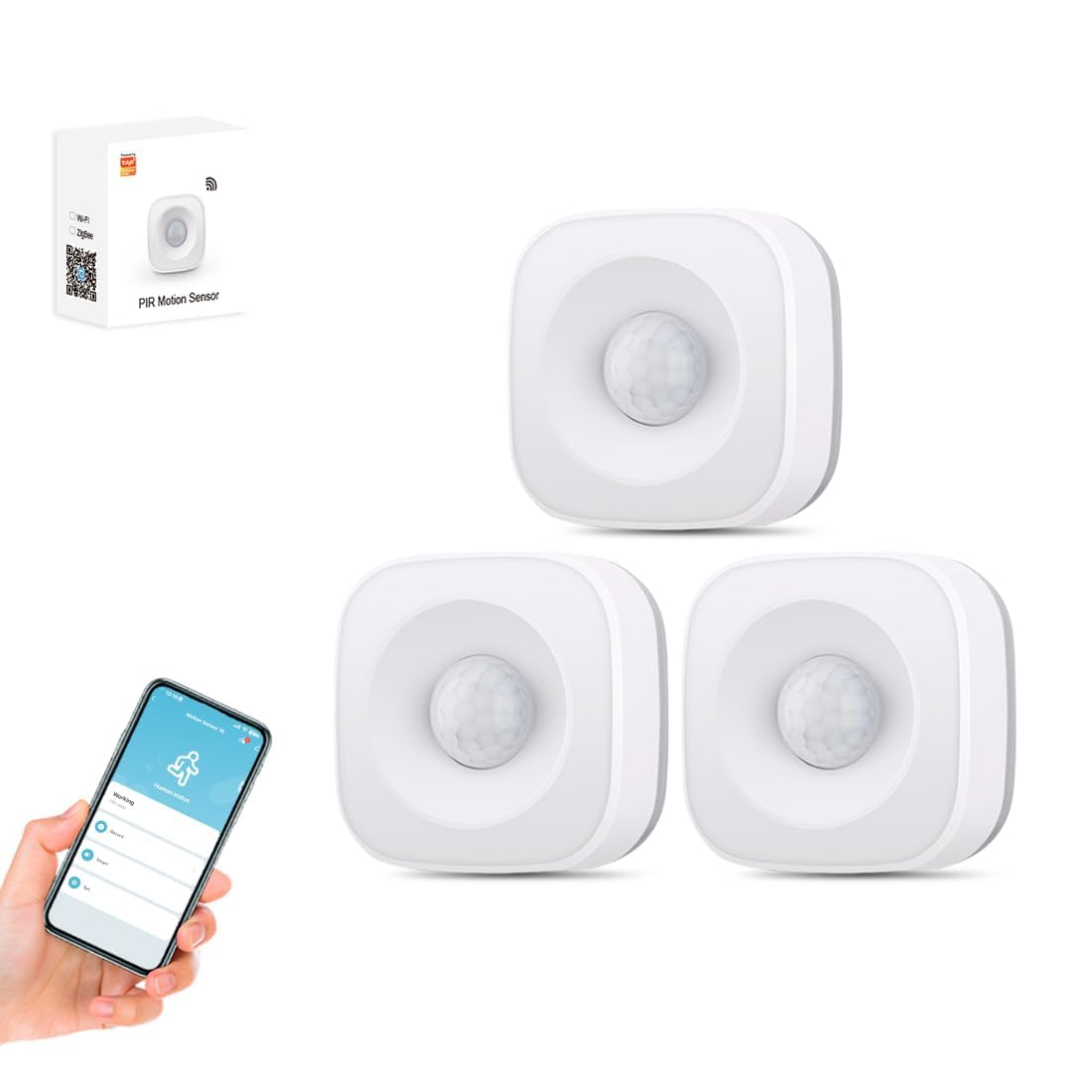 IHSENO ZigBee3.0 Motion Sensor Tuya Smart Home Sensor with App Alerts ...