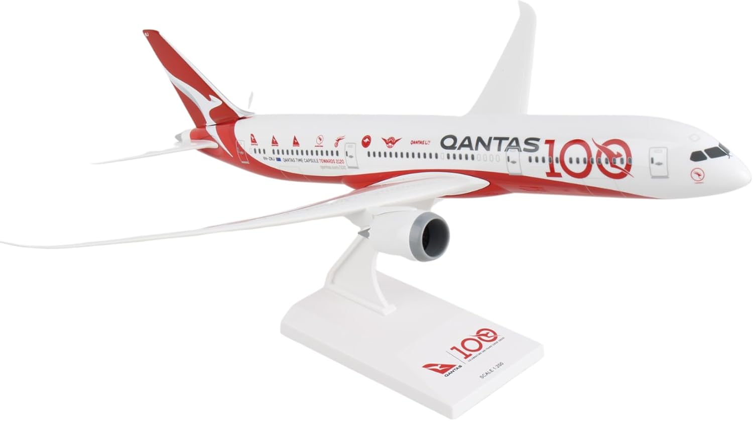 Amazon.com: Skymarks Daron Qantas 787-9 100 Years 1/200 (SKR1044 ...