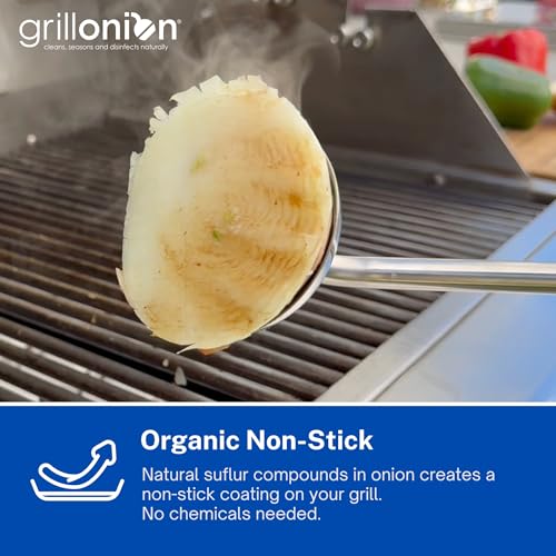 Grill Onion Grill Grate Cleaner Tool - Premium Onion Grill Brush ...