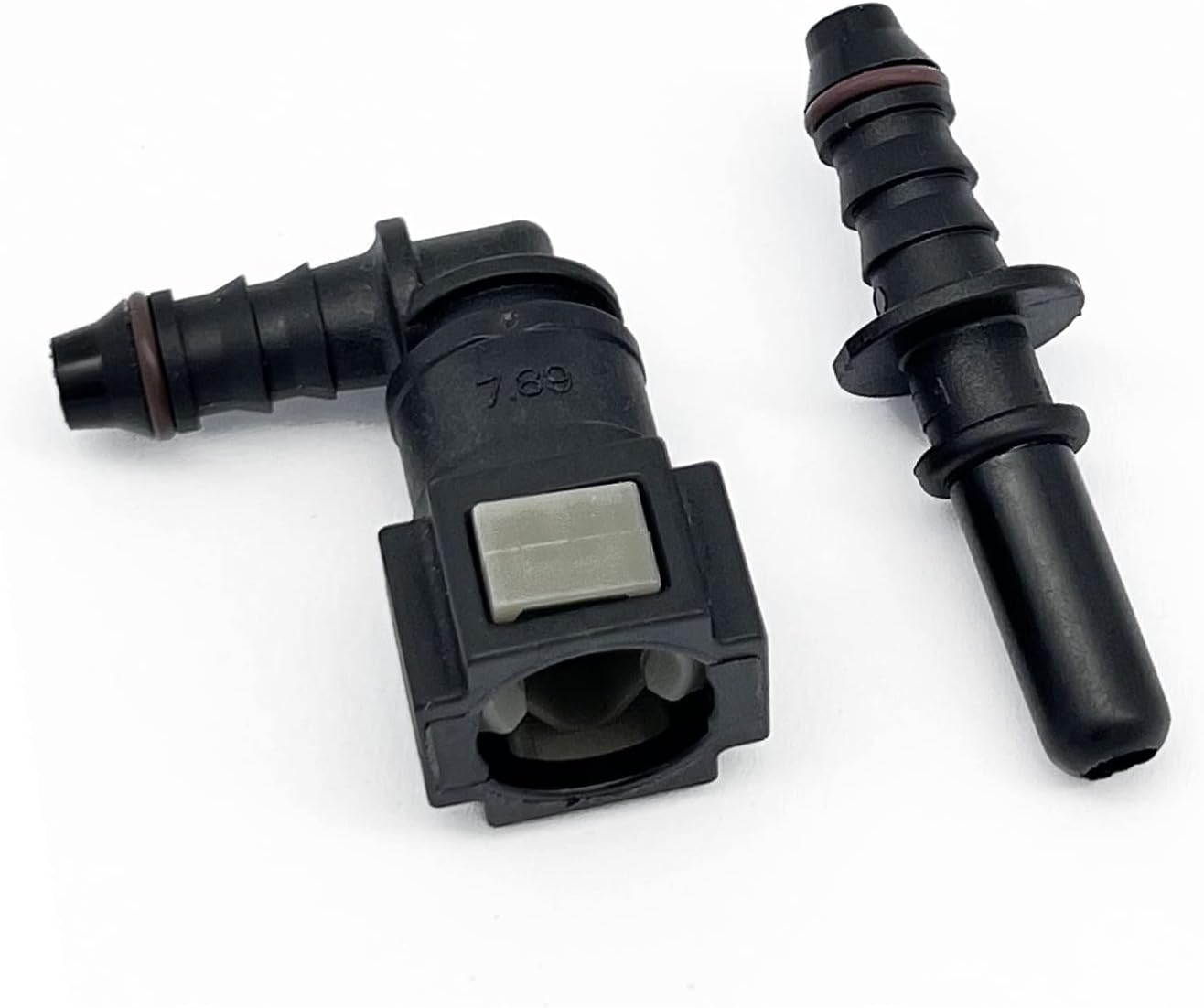 Amazon.com: Carkio 7.89mm SAE 5/16"(8mm) ID8 Elbow 90 Degree Nylon Fuel ...