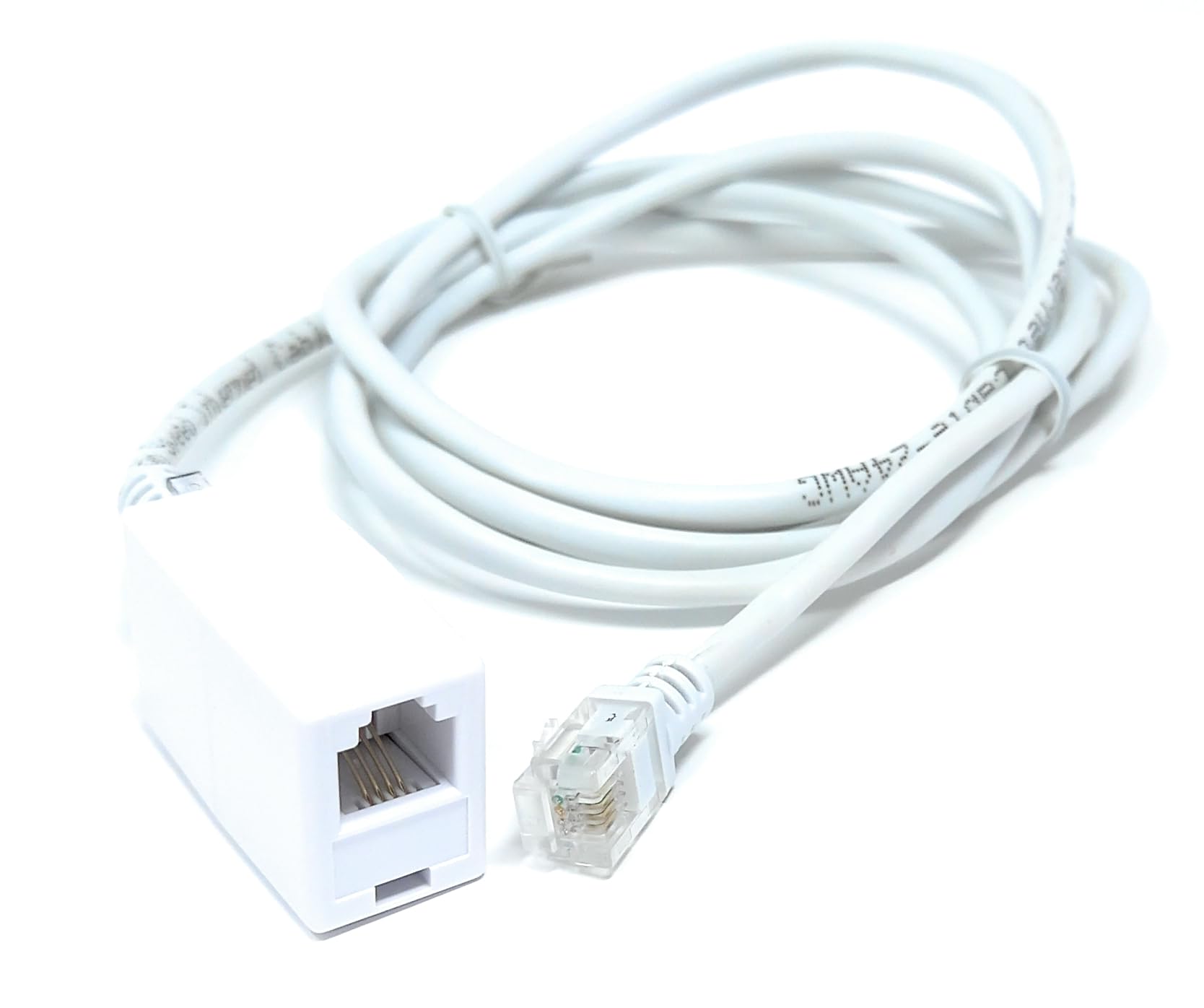 DRUT 1.5m RJ11 to RJ11 ADSL 2+ Male to Male Cable with Female Coupler ...