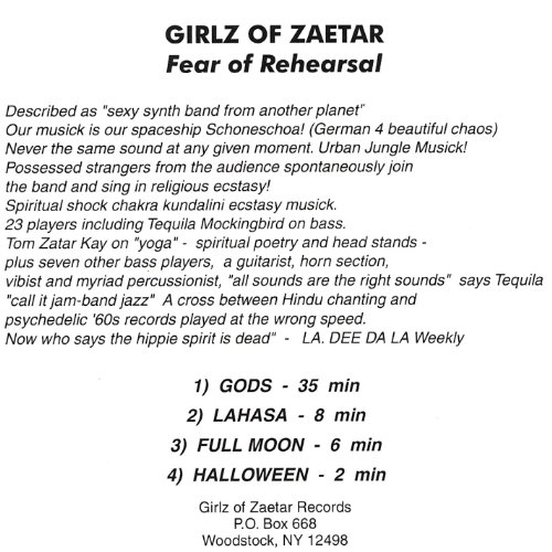 Amazon.com: Fear of Rehearsal : Girlz of Zaetar: Digital Music