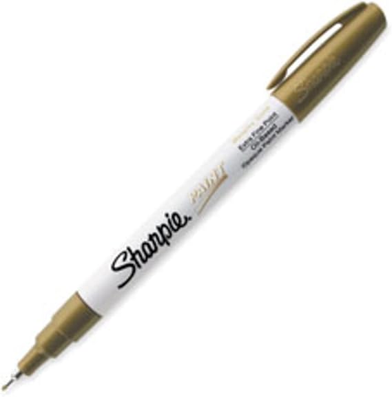 Amazon.com: Sharpie® Paint Markers, Extra Fine Point, Metallic Gold Ink ...