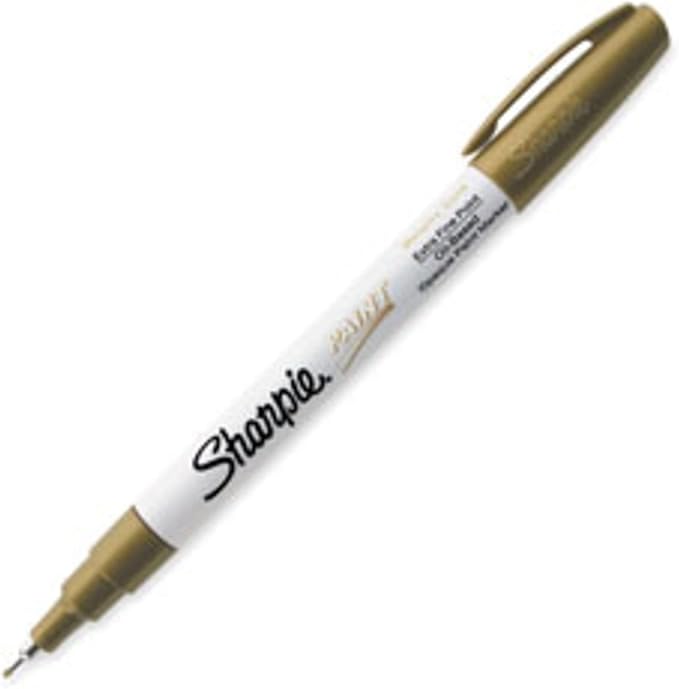 Amazon.com: Sharpie® Paint Markers, Extra Fine Point, Metallic Gold Ink ...