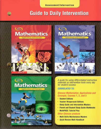 Glencoe Mathematics: Applications and Concepts - Course 1 2 3 - Guide ...