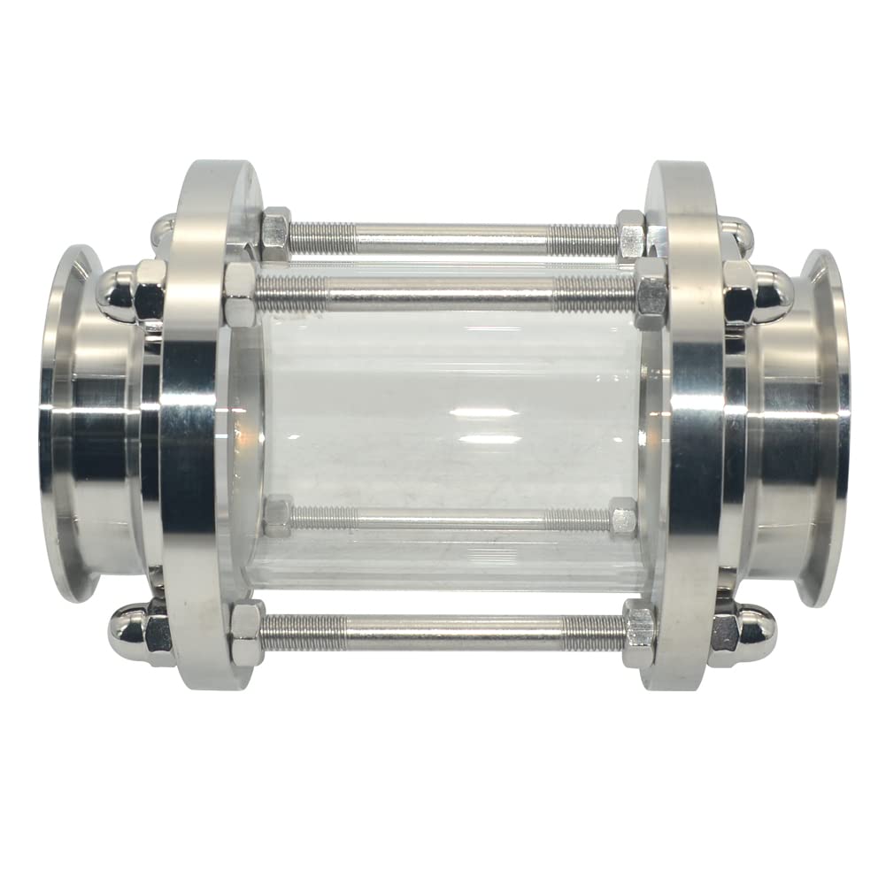 Snapklik.com : 2.5 63MM Flow Sanitary Straight Sight Glass Tri Clamp ...