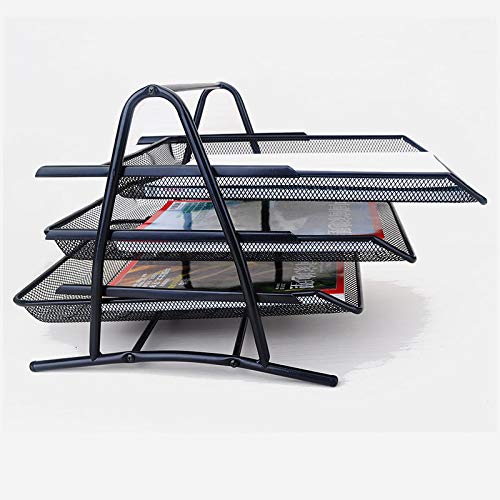 Brievenbak met 3 vakken - postbakje van metaal voor documenten met 3 ...