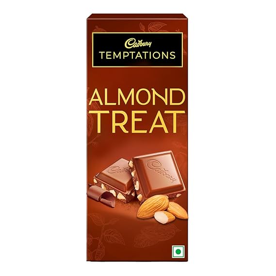 Cadbury Temptations Almond Treat Premium Chocolate Bar, 70 g : Amazon ...