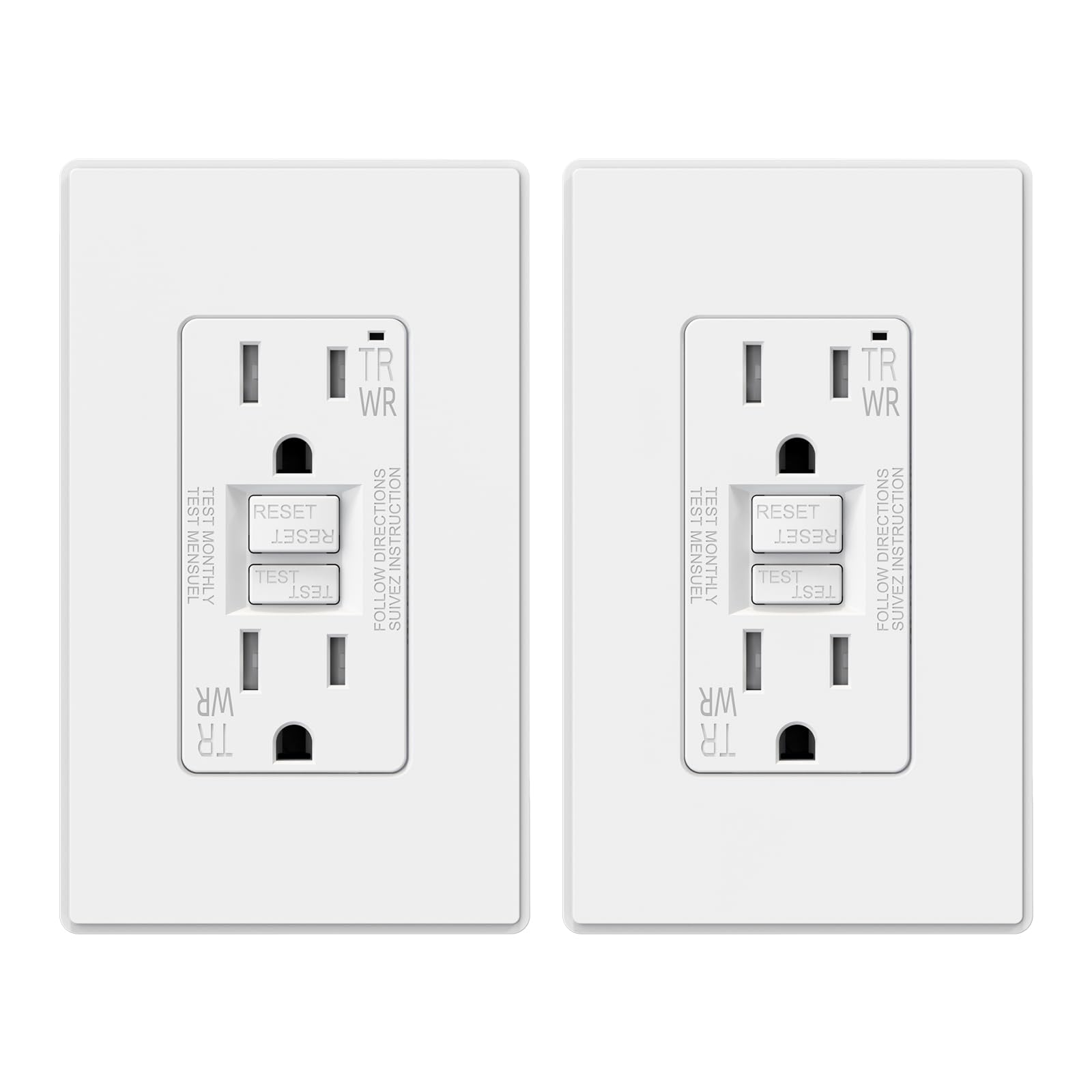 Snapklik.com : ELEGRP GFCI Outlet Outdoor, 15 Amp Self-Test GFI ...