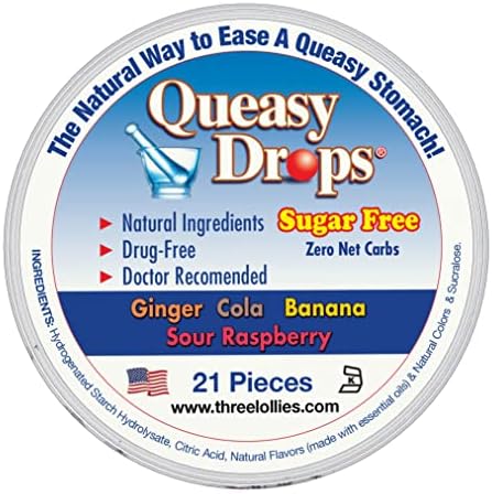 Amazon.com: Queasy Drops | 3 Pack: 21 Drops Each | Drug Free & Gluten ...