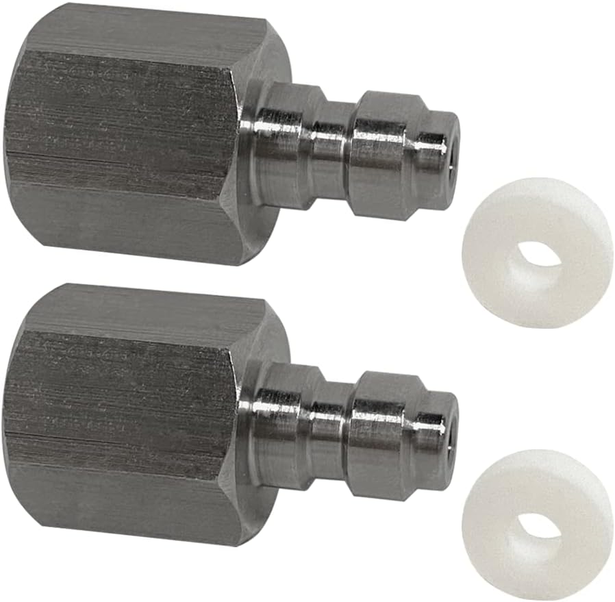 Amazon.com: 2PCS 8mm Quick-Disconnect Plug Adapter, Stainless Steel 1/8 ...
