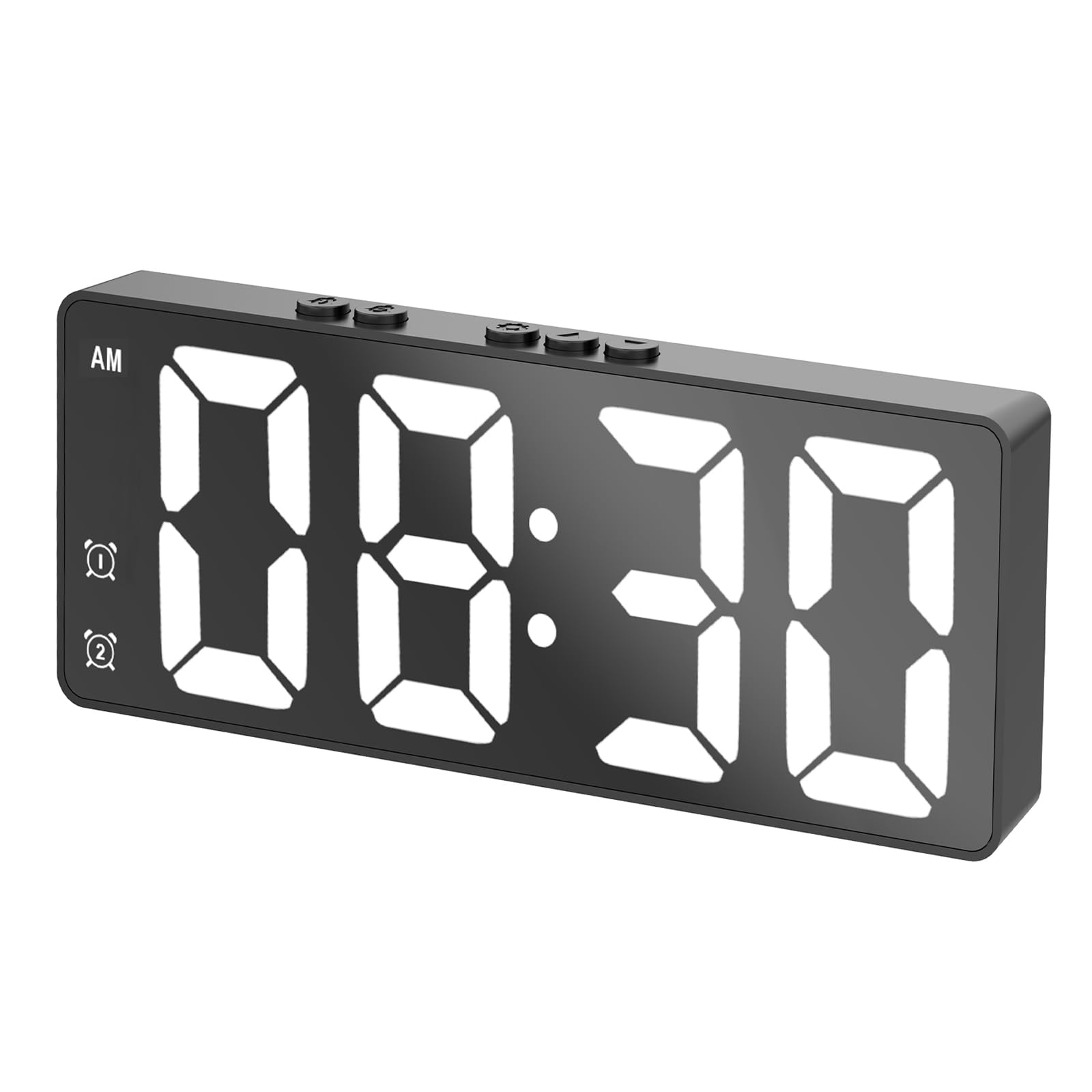 Buy Peakeep Digital Alarm Clock,Digital Table Clock with Dimmable LED ...
