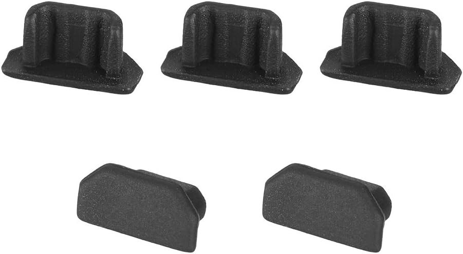 Amazon.com: uxcell Silicone Micro USB Anti-Dust Stopper Cap Cover Black ...