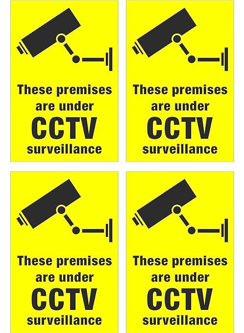 S.K These Premises Are Under CCTV Surveillance Safety & Warning Sign ...
