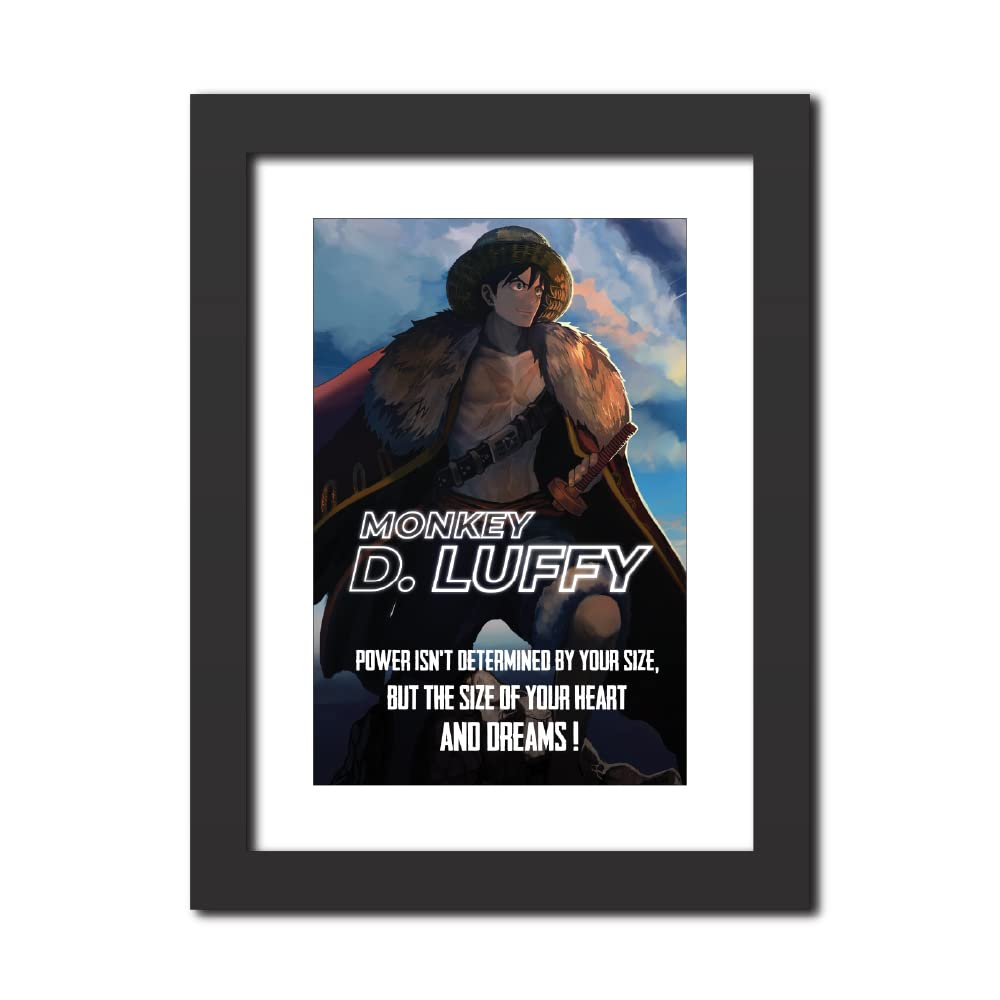 Buy TenorArts Monkey-D Luffy One Piece Anime s Laminated s Framed ...