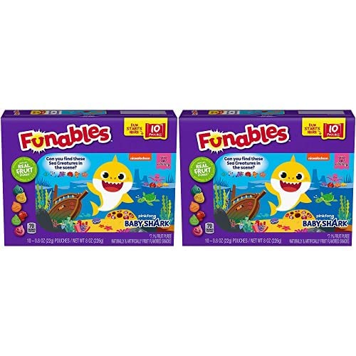Amazon.com: Funables Fruit Snacks, Baby Shark, 10ct (Pack of 2)