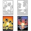 Amazon.com: BENECREAT Coconut Tree Frame Metal Cutting Die for ...