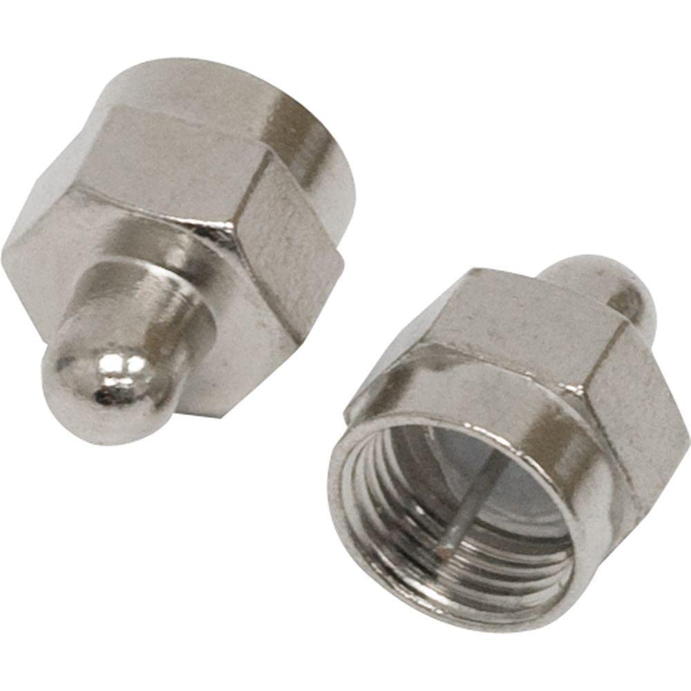 10x F-Type/Screw Male Terminator Plug Cap–Coaxial Satellite End ...