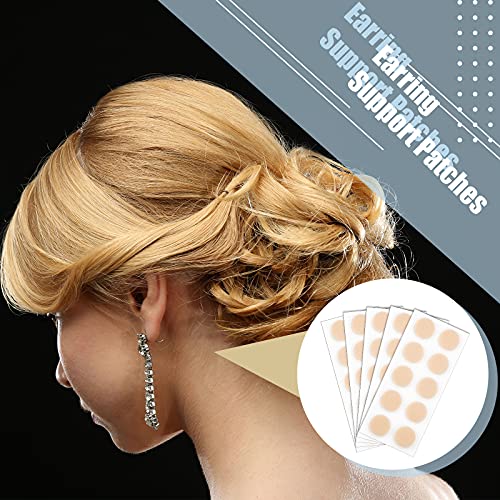 Buy Nuanchu 200 Pieces Earring Support Patch Round Earring Lifters ...