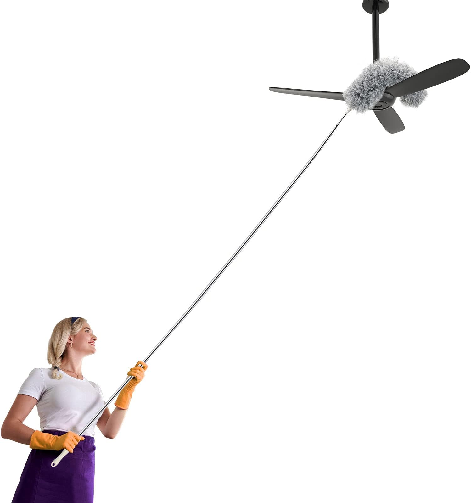 Amazon.com: Lomida Microfiber Duster with Extension Pole(Stainless ...