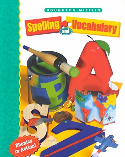 Houghton Mifflin Spelling and Vocabulary: Teacher's Resource Blackline Masters Grade 1: Houghton ...