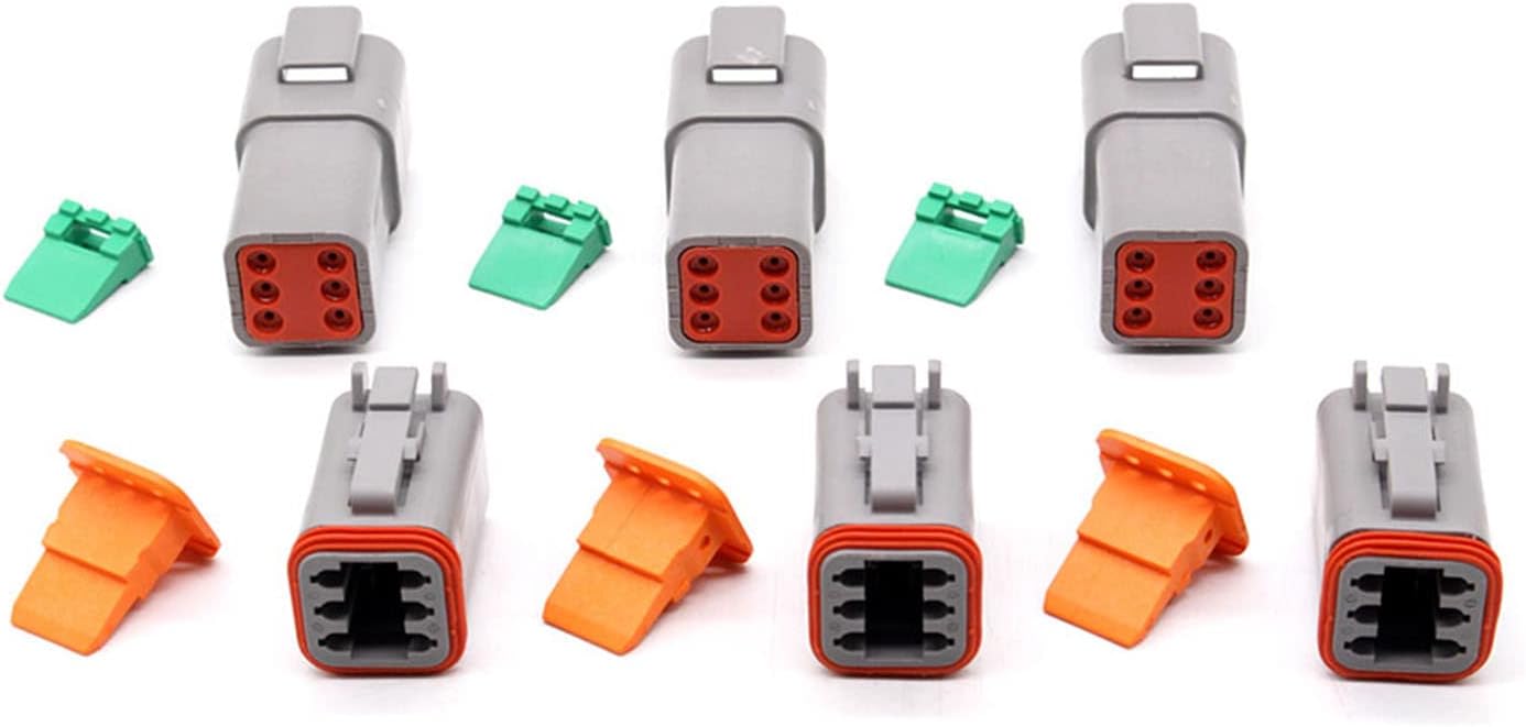 Amazon.com: DT06-6S/DT04-6P 6 Pin Way Waterproof Electrical Wire ...