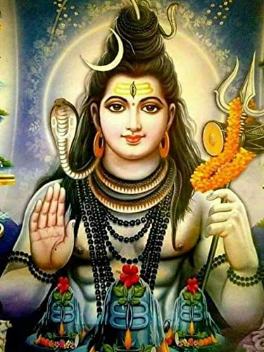 Samriddhi Vinyl Gloss Laminated Lord Shankar Poster for Home : Amazon ...