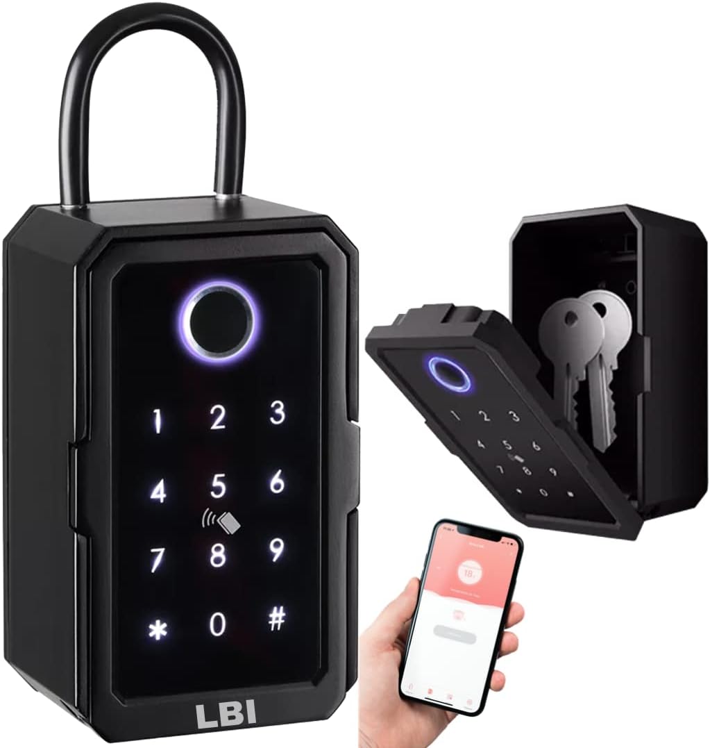 LBI Boite à Clés Sécurisée Connectée Bluetooth- Accès avec Code ...