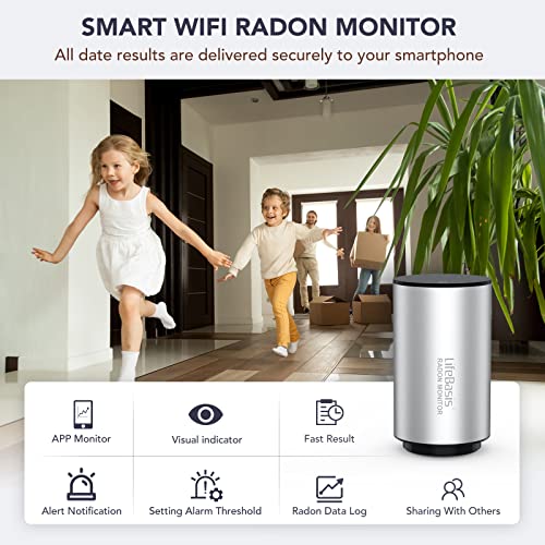 Snapklik.com : Life Basis Radon Detector For Home, Smart Radon Monitor ...